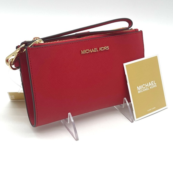 Michael Kors | Bags | Michael Kors Large Double Zip Wallet Wristlet ...